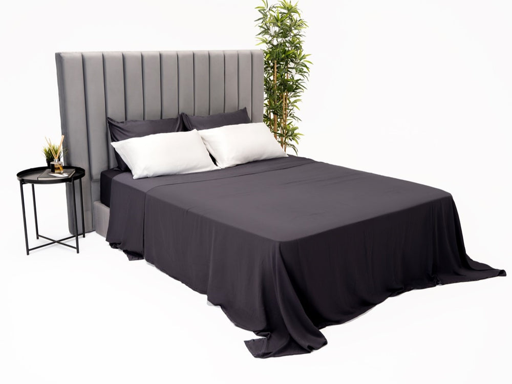Muscle Mat Looped Corner Strap Luxury Bamboo Bed Sheet Set