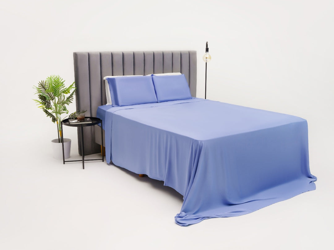 Muscle Mat Looped Corner Strap Luxury Bamboo Bed Sheet Set